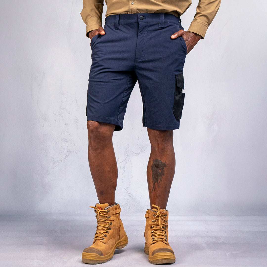 W.O.R.K Technical 4 Way Stretch Short Blue – Curve Gear