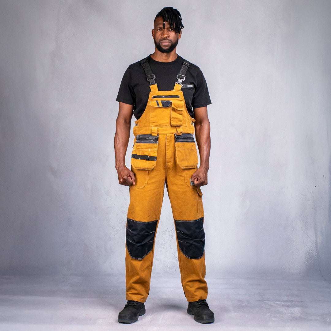 W.O.R.K Duck Canvas Dungaree Brown – Curve Gear