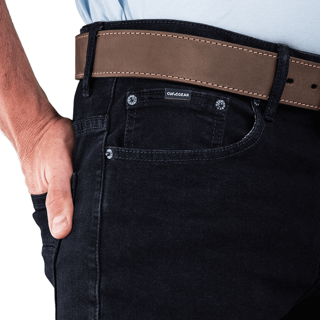 C100 Series Denim Straight Blue Black - Curve Gear