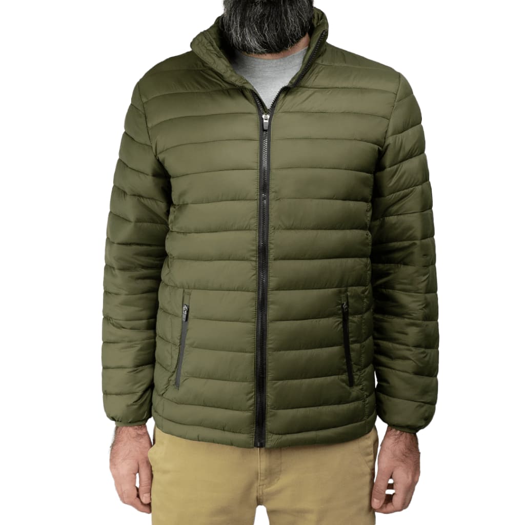 Texco Puffer Jacket Military Green - Curve Gear