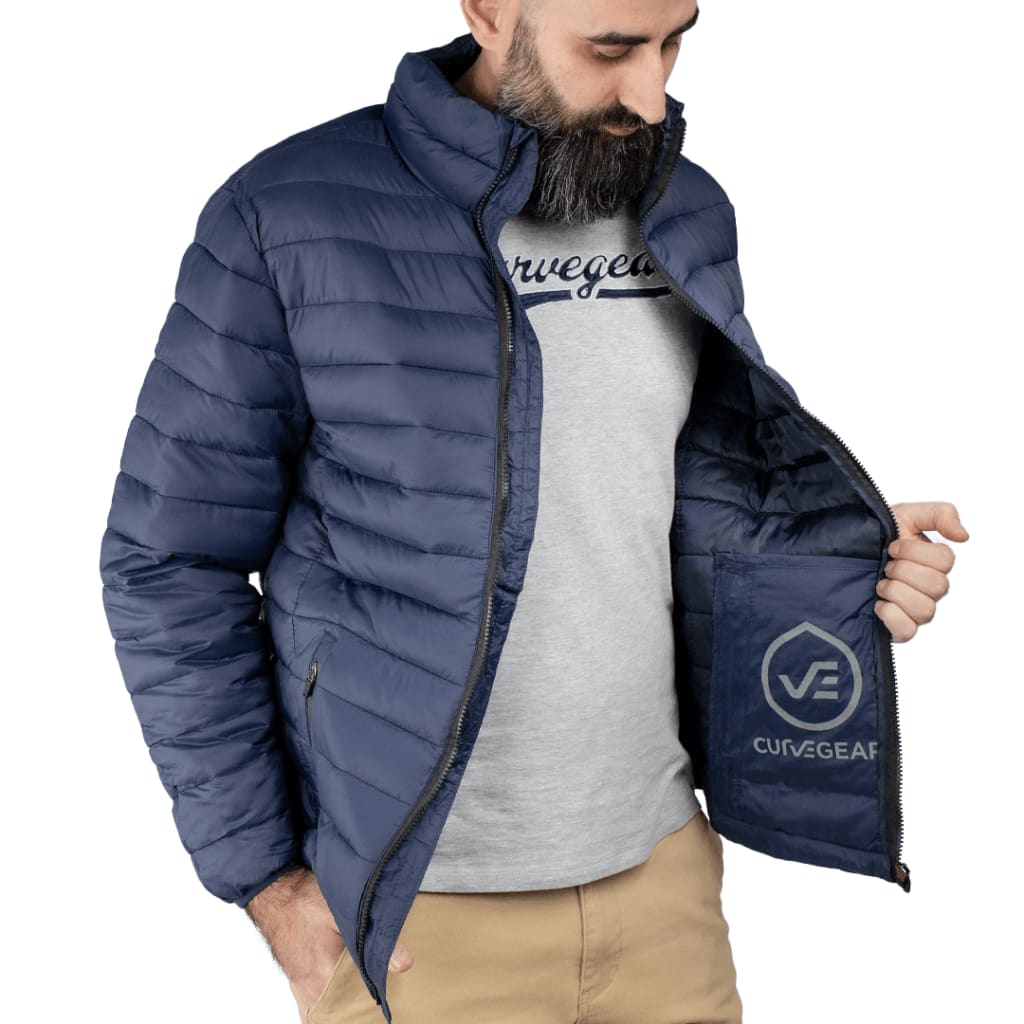 Texco Puffer Jacket Navy - Curve Gear